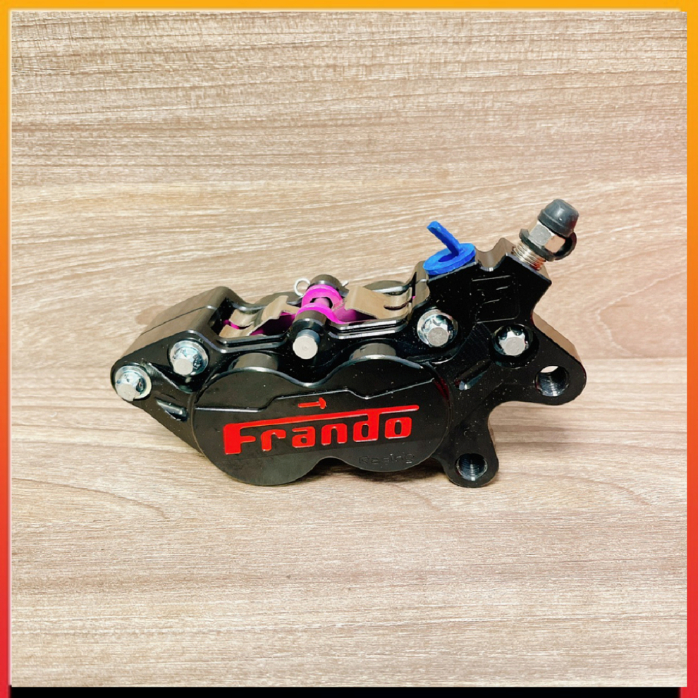 Frando 4-piston Symmetrical Pig - Black with Red Logo (For all popular ...