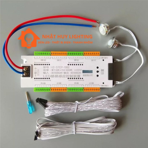 (FIRE) Step sensor automatically lights up stairs 12V-24V for 32 steps ...