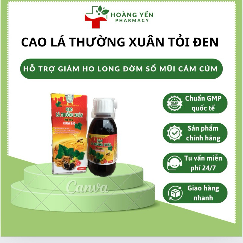 Ivy Leaf Extract Cough Syrup with black garlic 100ml bottle supports ...
