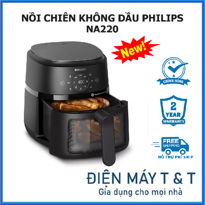 Philips NA220 Air fryer New model 4.2L transparent glass - genuine ...