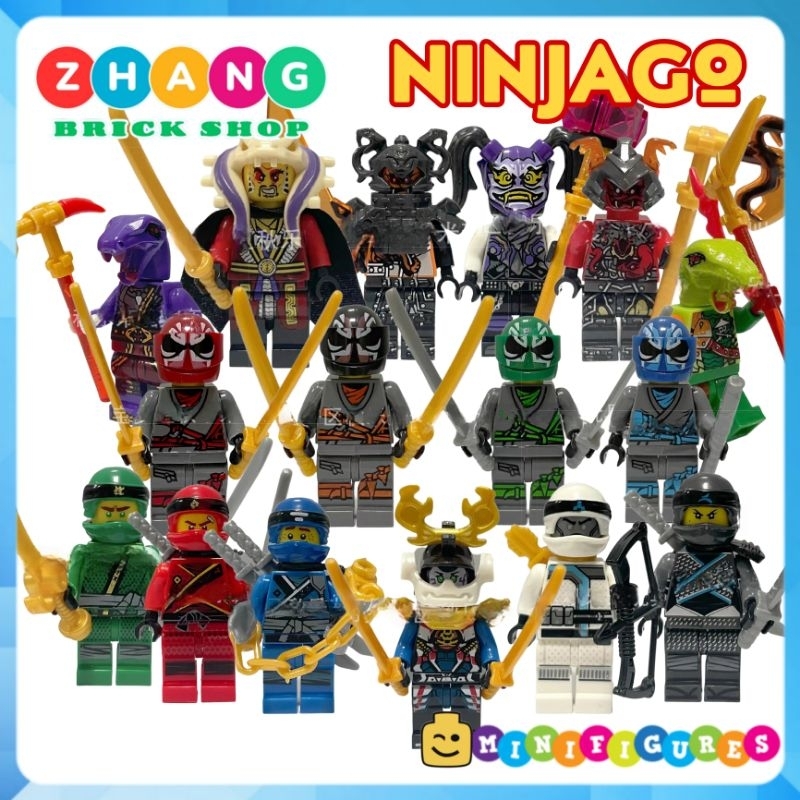 Ninja Nya Minifigures JR963 Ninjago Ultra Violet Chen Samurai X SlackJaw Eyezorai Clancee Kai ...