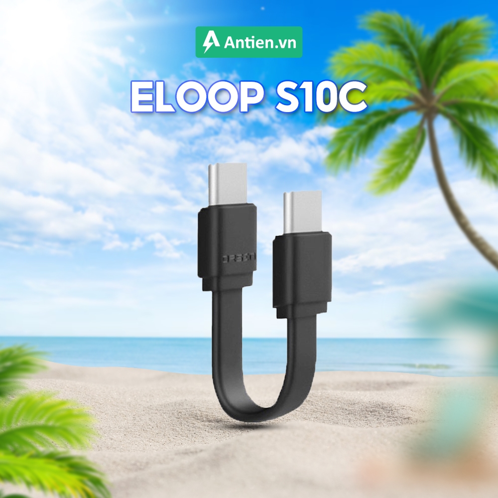 Eloop S10C Type-C to Type-C short charging cord, Type C to l.n 2.5cm ...