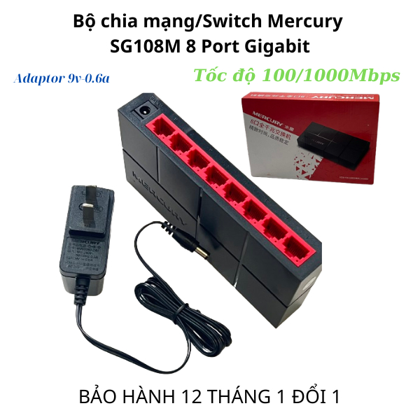Rj45 / Switch Giga MERCURY SG108M 8-Port Network Switch 10 / 100 ... Rj45 / Switch Giga MERCURY SG108M 8-Port Network Switch 10 / 100 ...