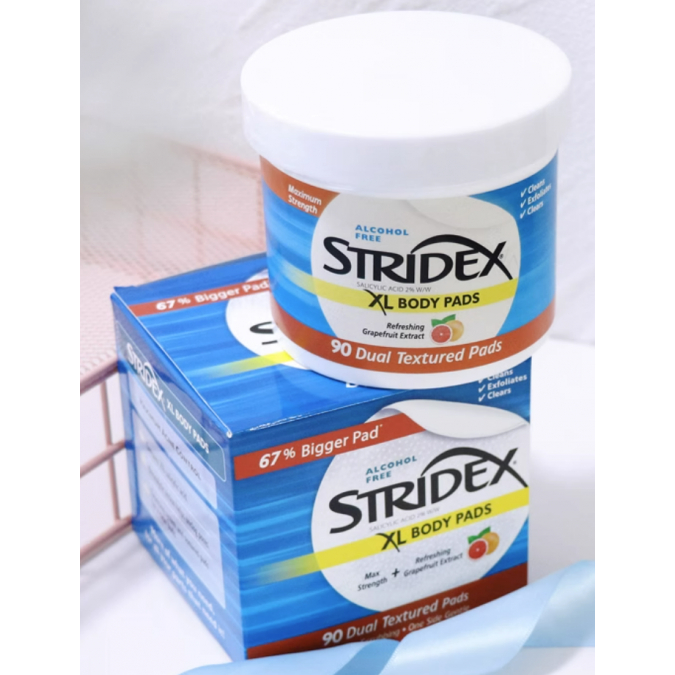 Stridex Maximum BHA 2% acne reduction pad Toner pad for face and Body | Shopee Malaysia