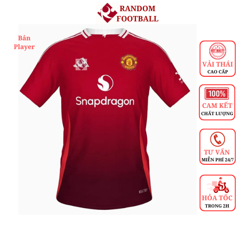 Manchester United 2425 Player edition home football shirt, MU football ...