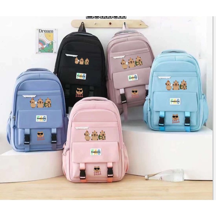 Capybara Backpack For Grade 6 - 12 Students, Waterproof Capybara ...