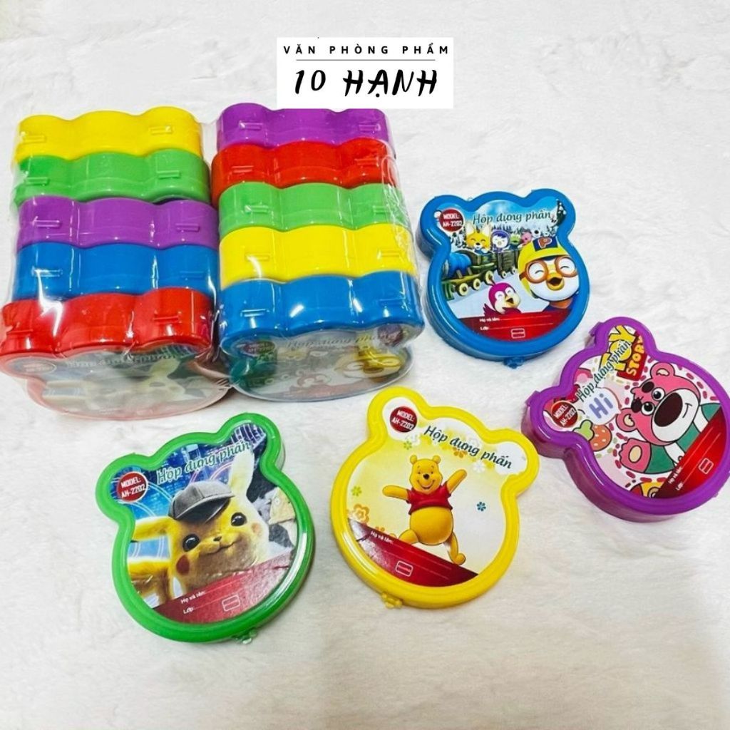 Wholesale _ [BEAR] LOT of 10 Chalk Boxes with 2 Compartments in Cute ...