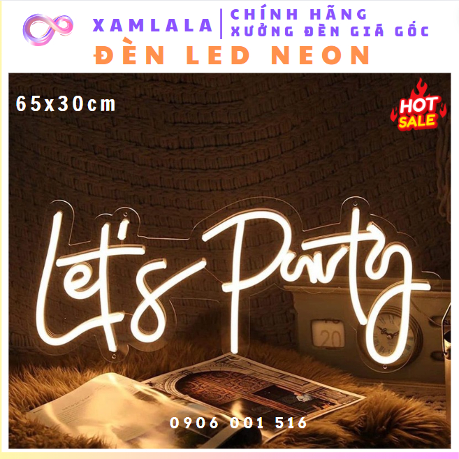 Led Neon Sign Letter Let Party - Let Party| Lamp Factory Original Price ...