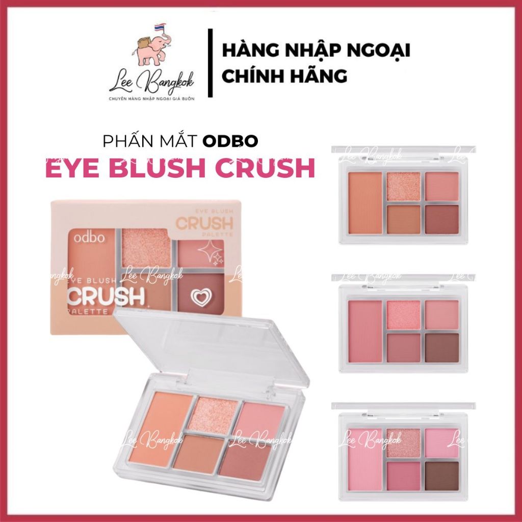 [Domestic Thailand] Odbo Eyeshadow 6 Boxes Eye Blush Crush Palette ...