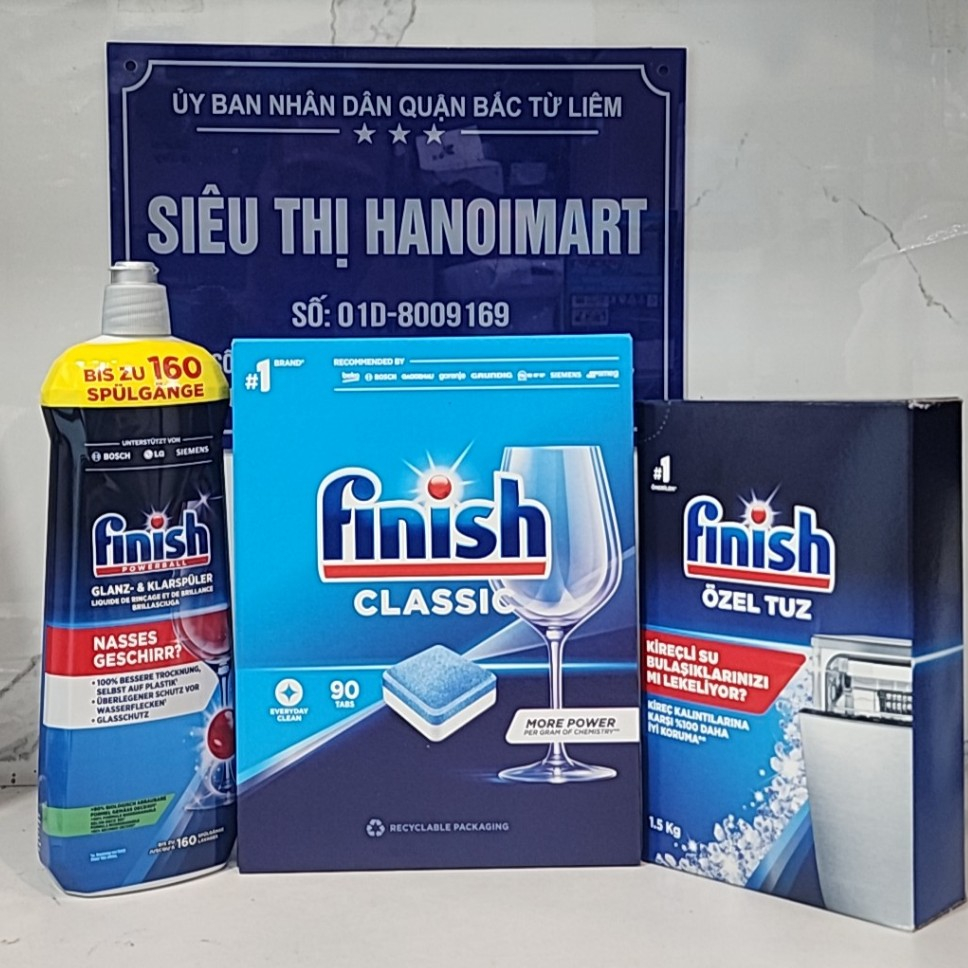 Dishwasher finish 90 Tablets + Conditioner And Polish finish 800ml ...