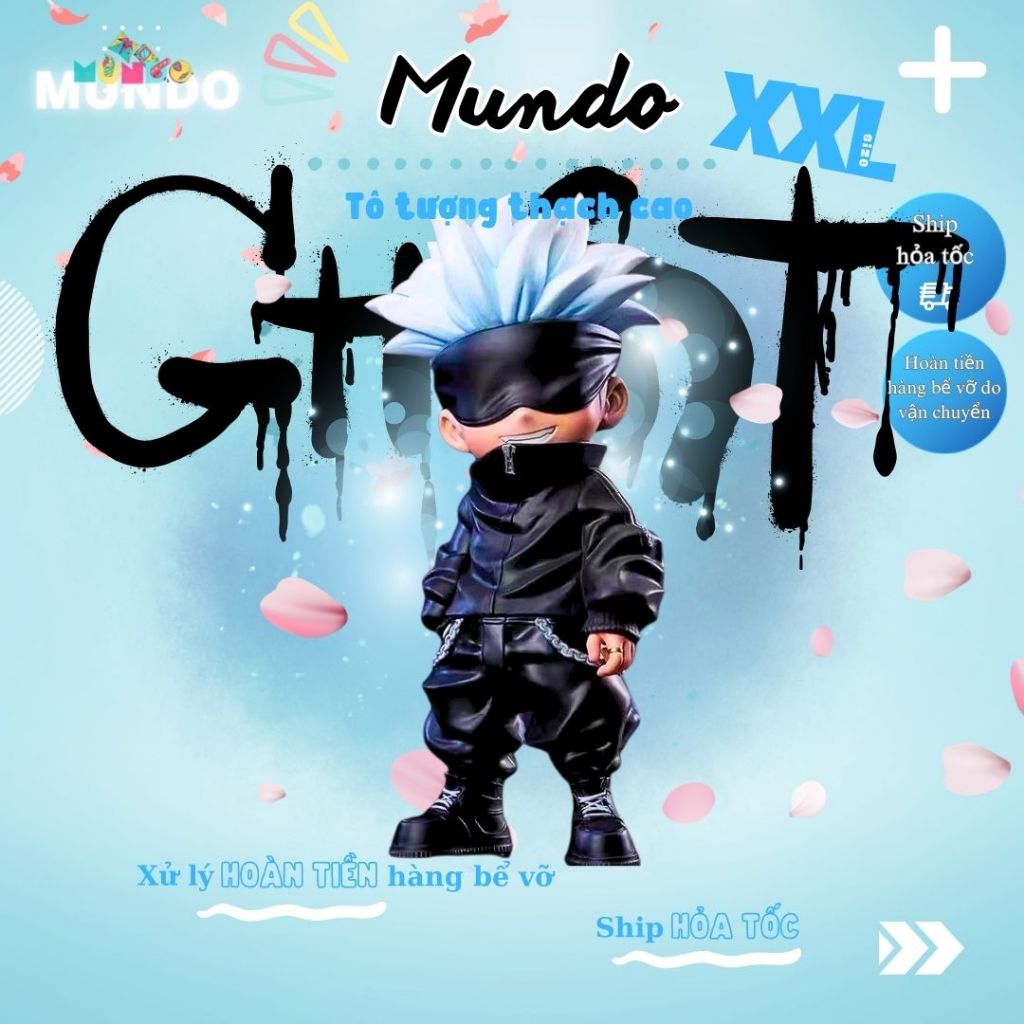 GOJO SATORU Statue SIZE X,MUNDO Anime/Manga Plaster Statue | Shopee ...