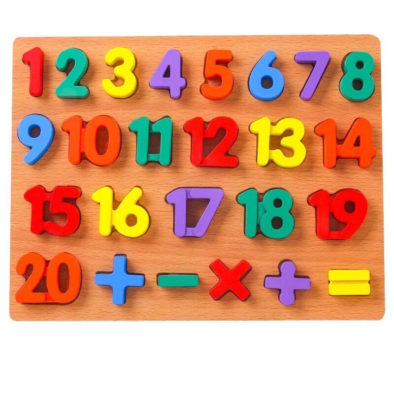 Smart Floating Wooden Number Board for Children to Learn Math - Wooden ...