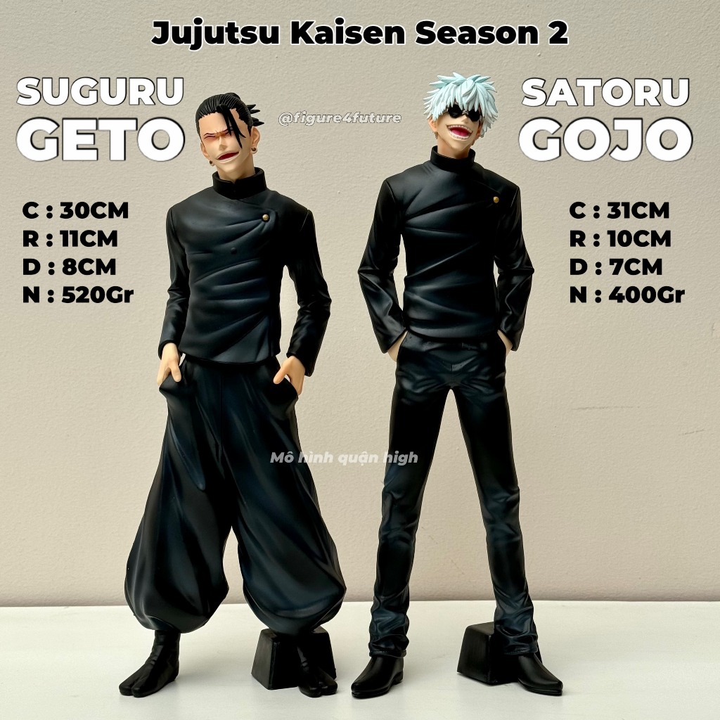 (Snake - F1 - 31cm) Satoru Gojo character model 31cm tall - Geto 30cm ...