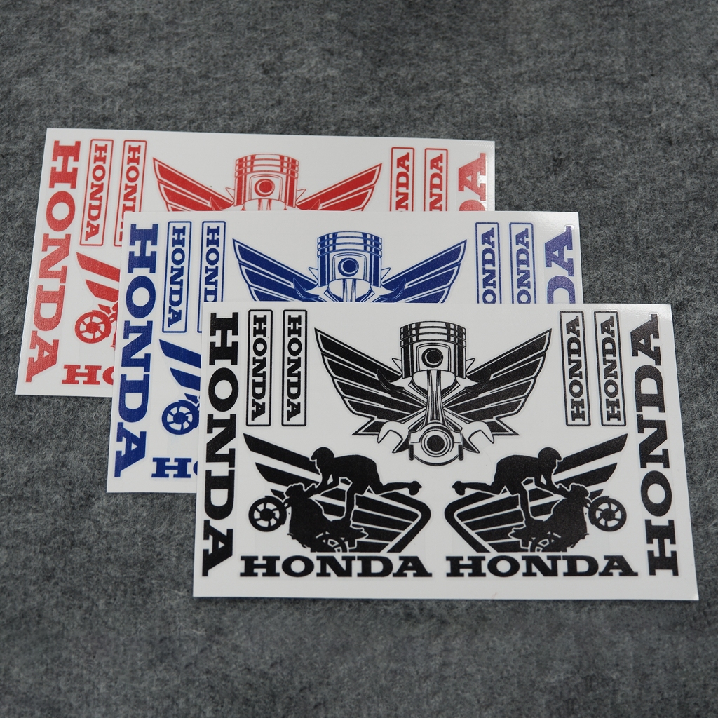 Set of HONDA Sports Stamps with multi-position stickers to decorate ...