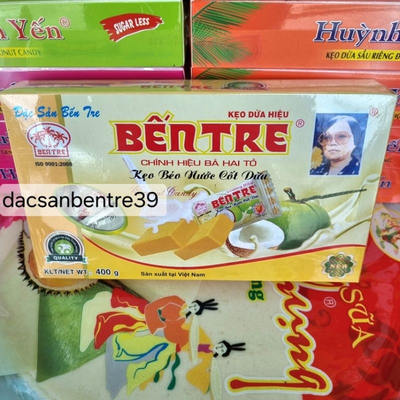Ben Tre Virgin Coconut Candy (Machine Package, Box Of 400g) | Shopee ...