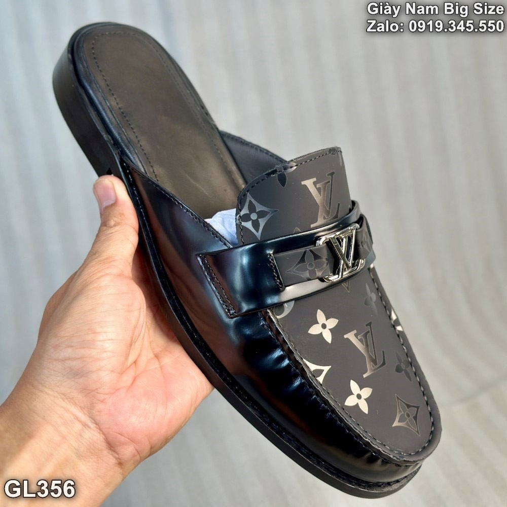 Genuine Leather Western Shoes, Large size LV big size Mules 45 46 47 48 ...