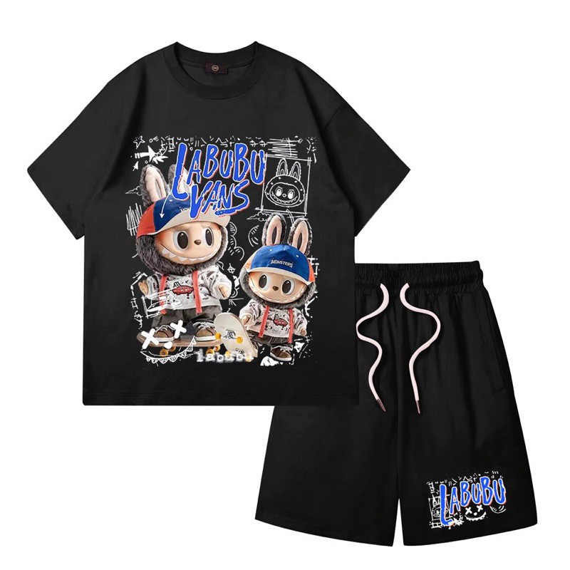 Labubu Van Set for girls, boys and girls, black, high-quality product ...