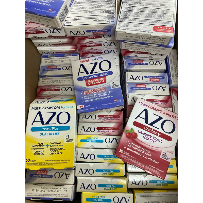 [Yellow, Purple] Azo Urinary Pain Relief oral tablet supports Urinary ...