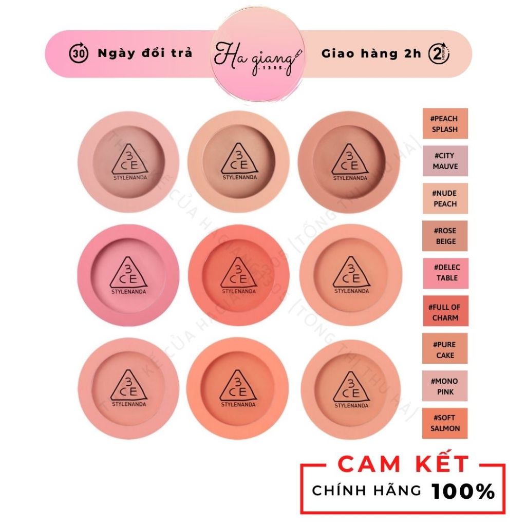 3ce Mood Recipe Face Blush Blush Smooth, Compressed Cheek Powder Has A ...