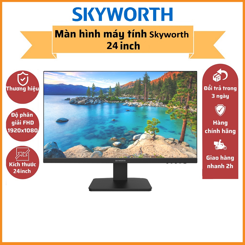 Skyworth 24B1H 24 Computer Monitor" FullHD 75Hz IPS 24inch, Suitable ...