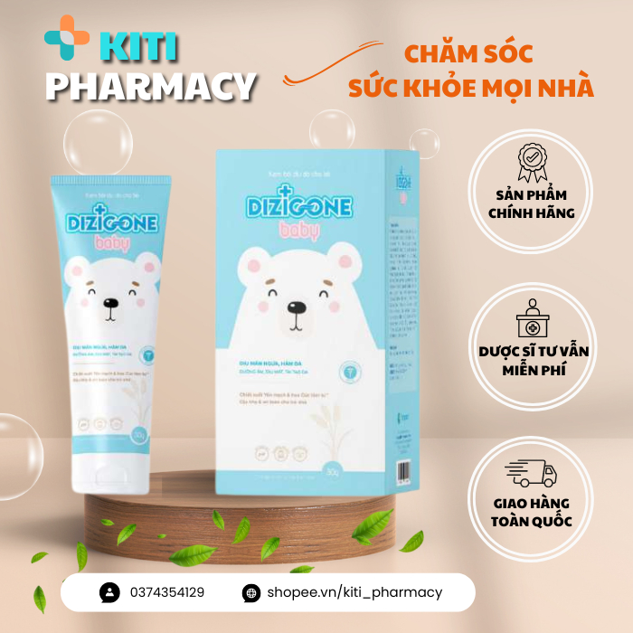 Dizigone BABY CREAM BOX 30G - Topical cream to help moisturize, soothe ...