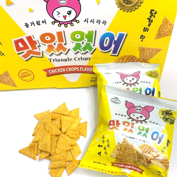 Box of 18 Packs of Triangle Snacks Mixed with 3 Flavors of Beef Ribs ...