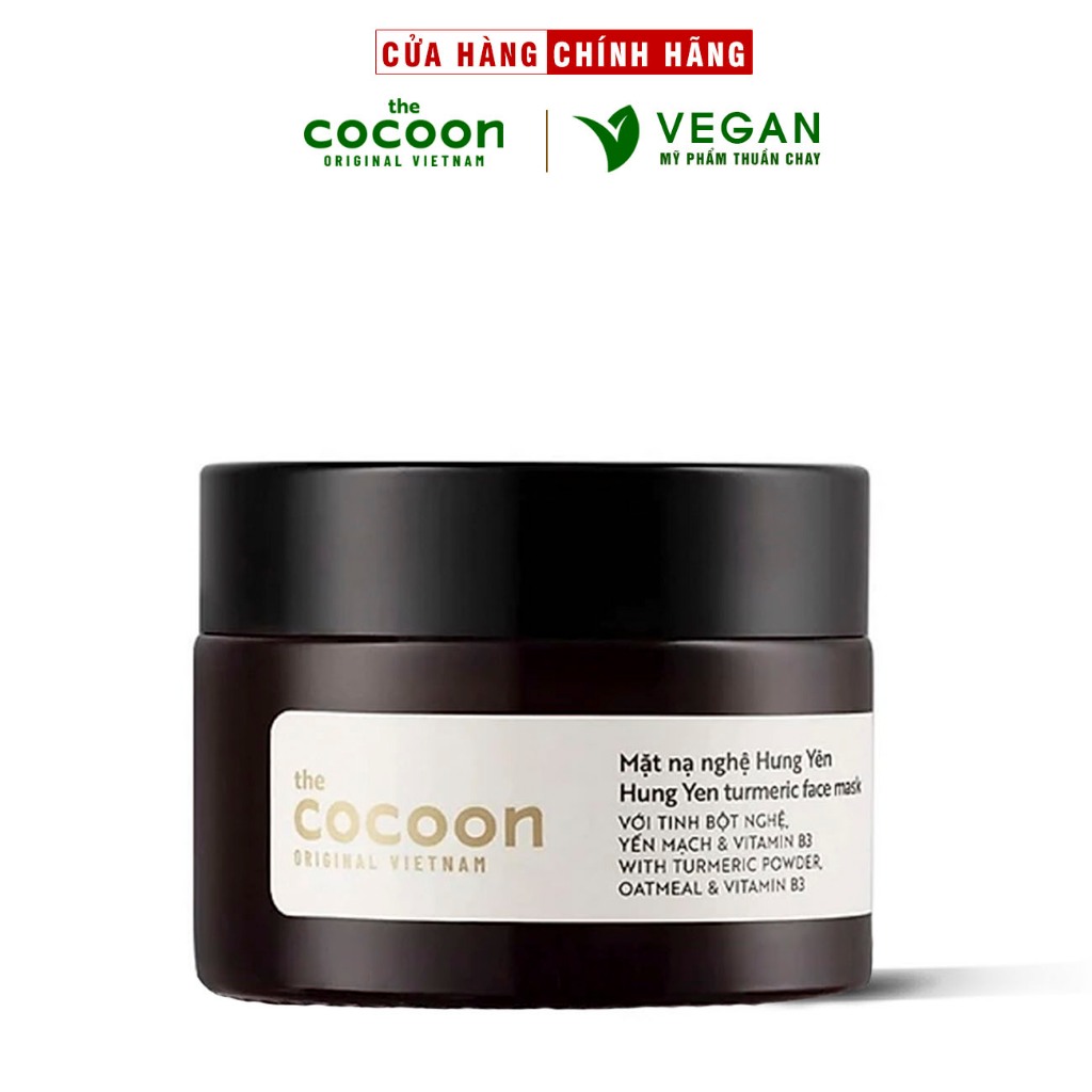Hung Yen cocoon turmeric mask 30ml vegan for even skin tone | Shopee ...