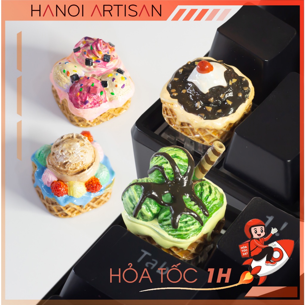 Keycap Artisan Exclusive Cinnamon Snail Mechanical Keyboard Button ...