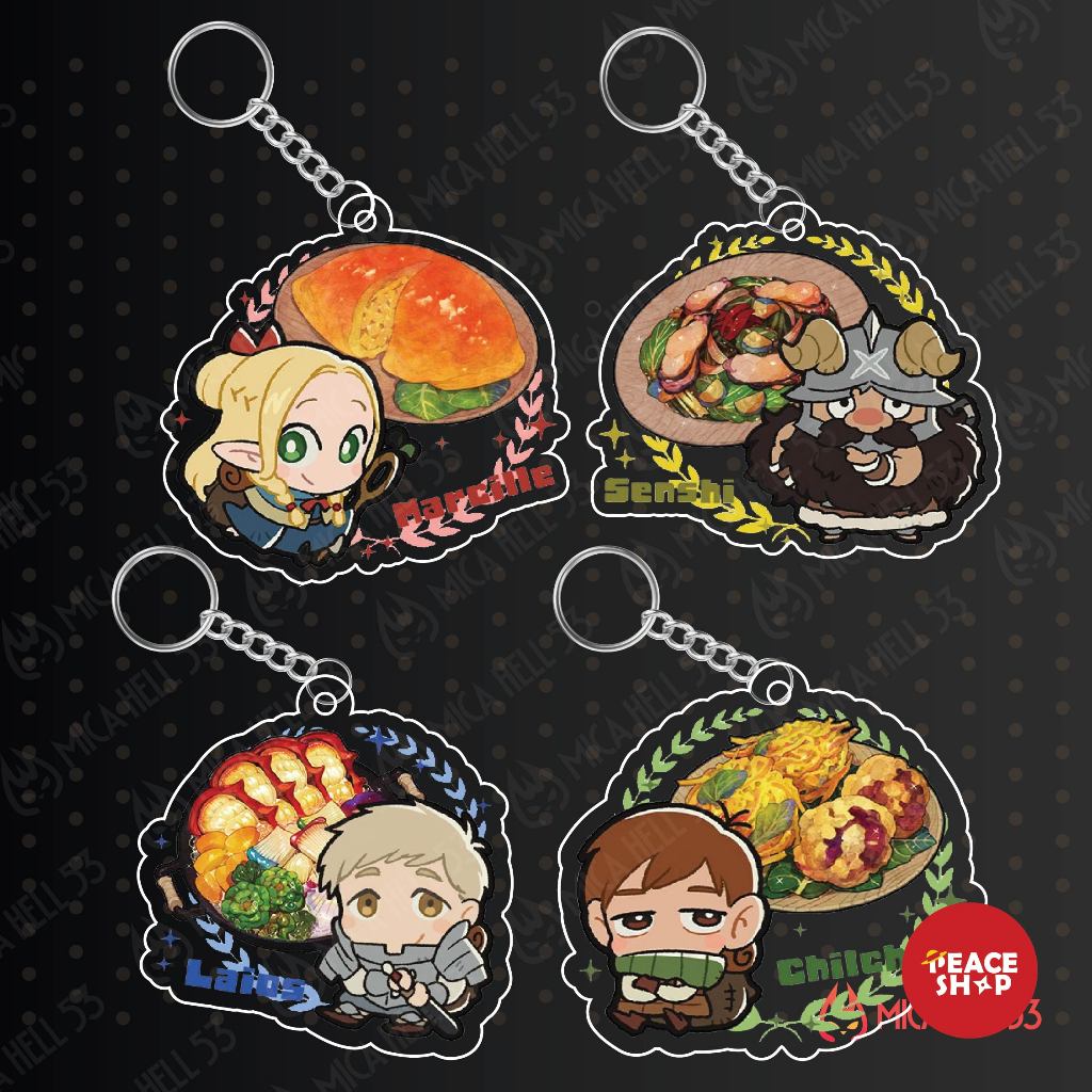 Dungeon Meshi Mica Keychain Mica Standee Acrylic Anime Manga Dungeon ...