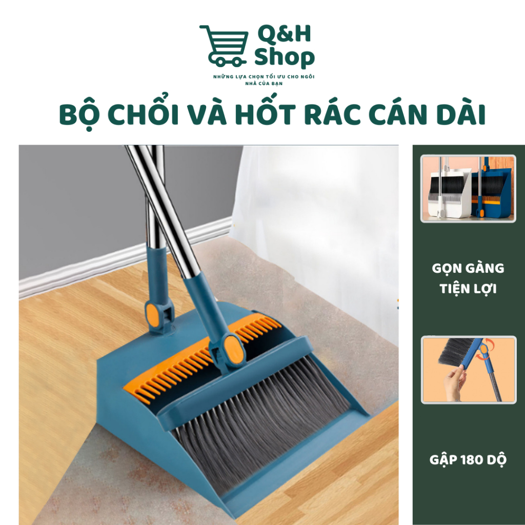 Smart House Sweeper Set with Long Handle Dust Collector - Convenient 2 ...