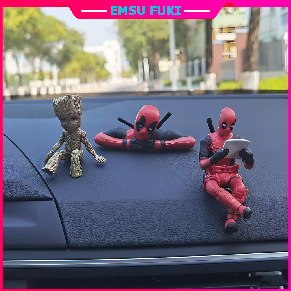 Deadpool Character Car Interior Decoration Model Lying Down Chin Rest ...