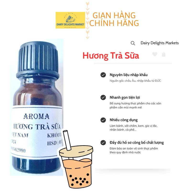 (100ML) Milk Tea Flavor - rich Tea Flavor with the rich Milk Flavor ...
