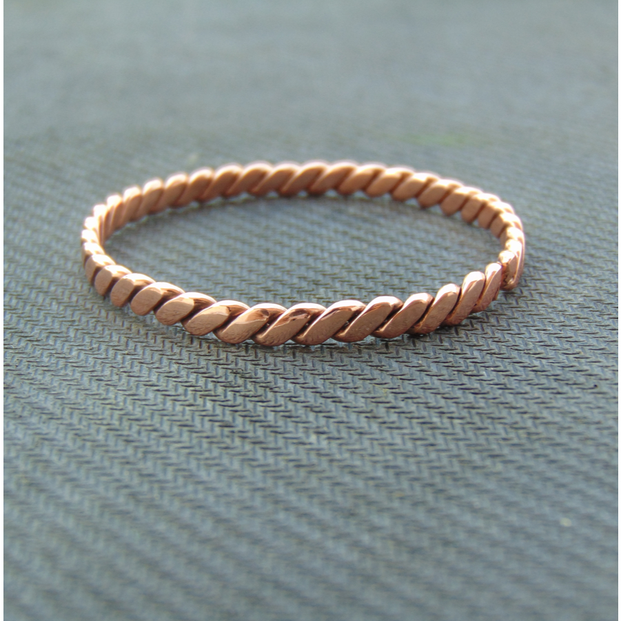 Pure red copper bracelets of all sizes | Red copper bracelet | Twisted ...
