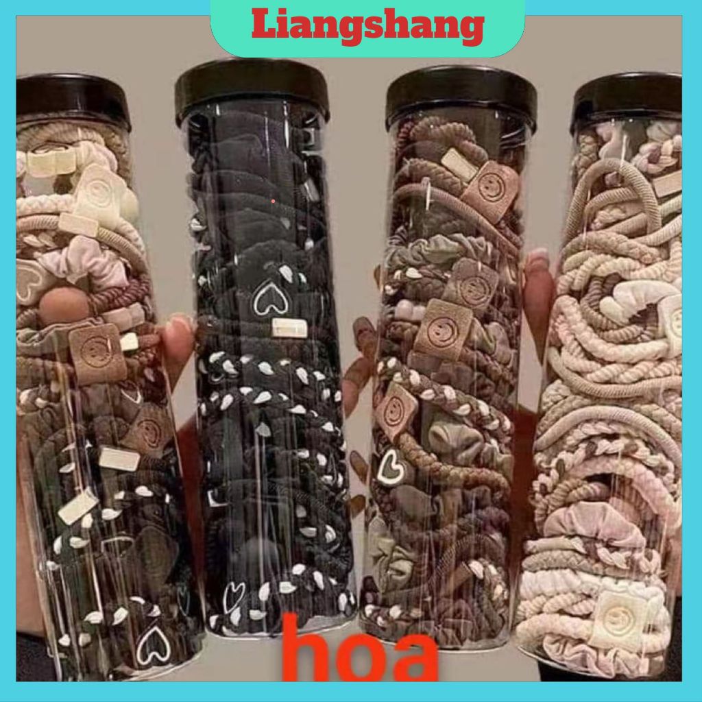 Tube of 20 Twisted Hair Elastic Bands - Set of 20 Luxurious, Lovely and ...