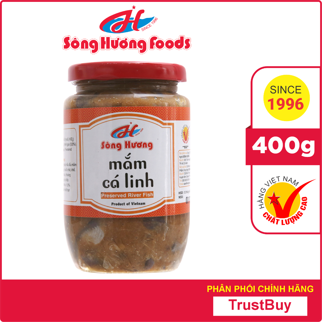Song Huong Foods Linh Fish Sauce 400g Jar Cooking fish sauce hot pot ...