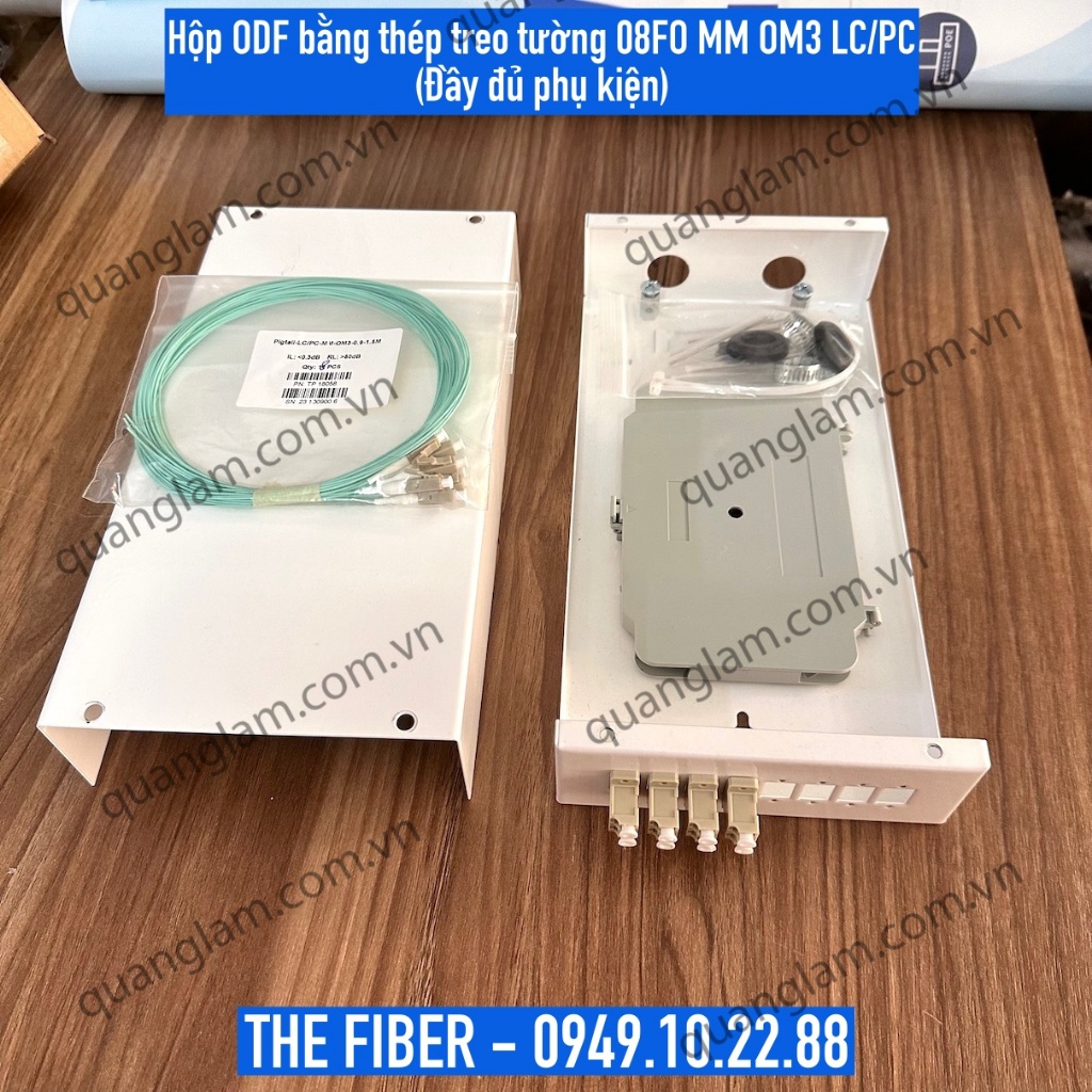 08fo MM OM3 LC /PC Powder Coated Steel Wall-Mounted Steel ODF Box ...