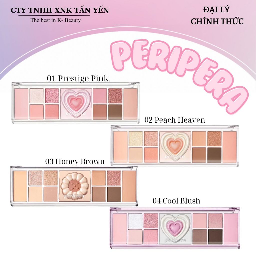 Peripera All Take Mood Like Palette 11-pan Heart Eyeshadow 8g | Shopee ...