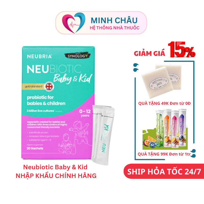 Neubria Baby & Kid probiotic 30 packs - Supplementing beneficial ...
