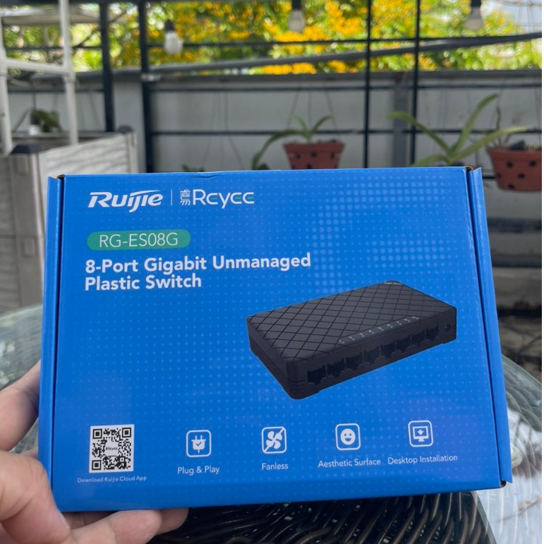 Hub -Switch Ruijie RG-ES08G Network Device (8-Port Gigabit unmanaged ...