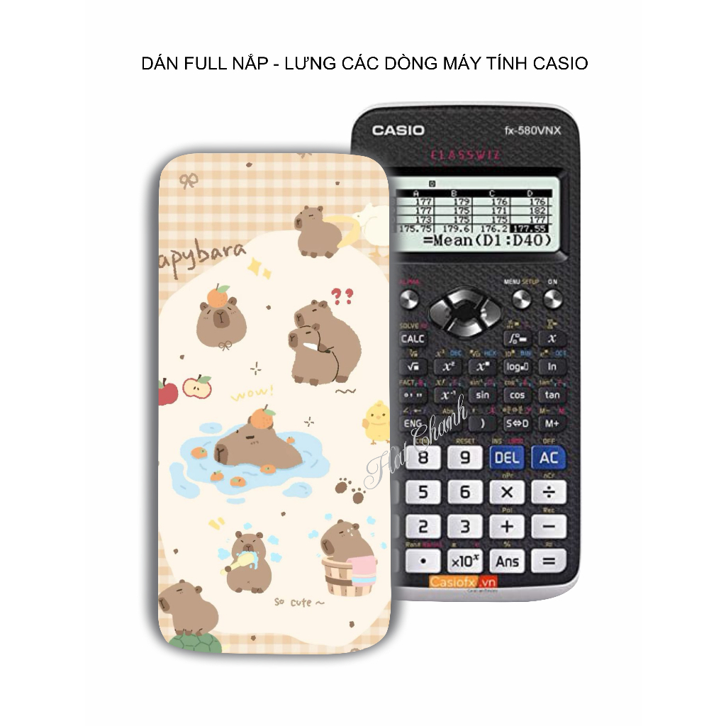 Capybara - casio handheld calculator decals full lines | Shopee Malaysia