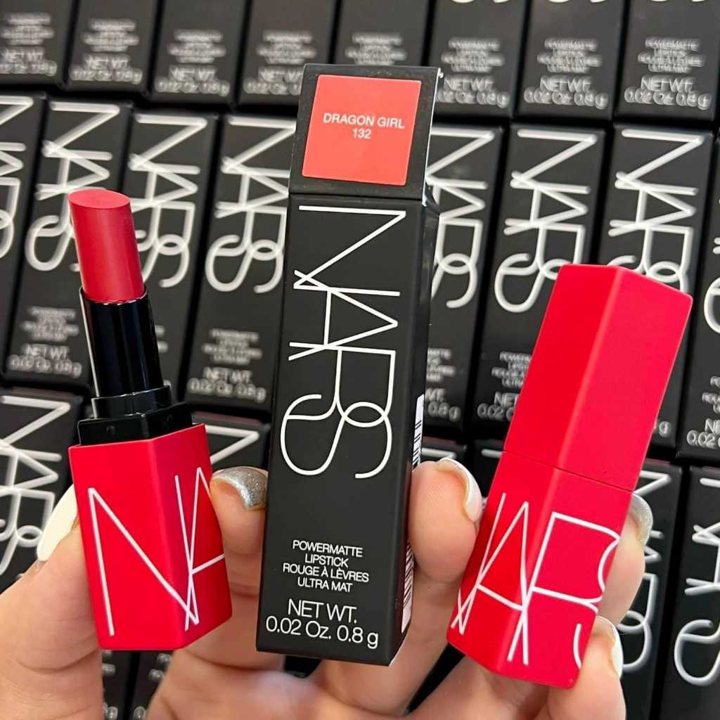 Nars Powermatte Lipstick 132 Dragon Girl Ruby Red - Mini size | Shopee Malaysia