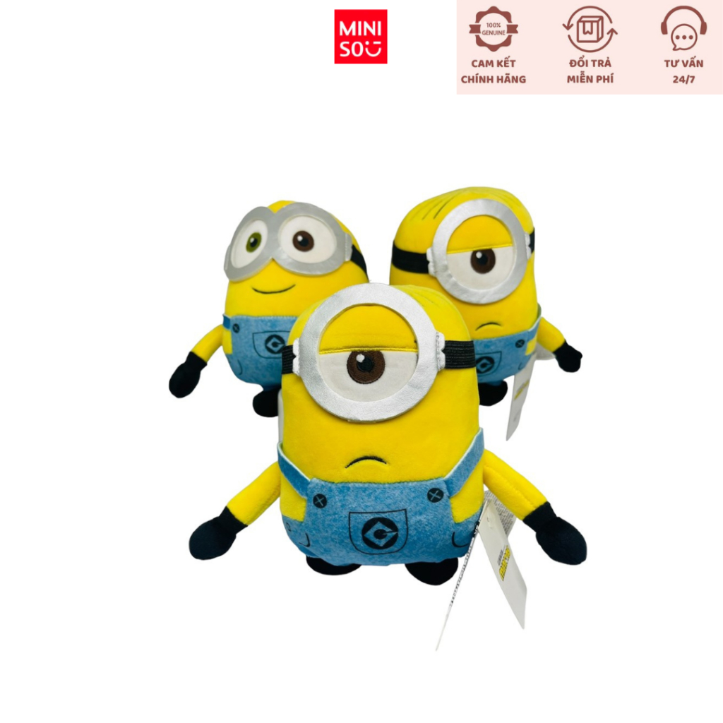 Genuine cute Minions Collectin Bob stuffed animal Miniso 20cm | Shopee ...