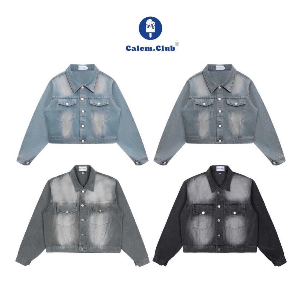 Calem Club - Croptop jeanJacket form unisex for men and women | Shopee ...