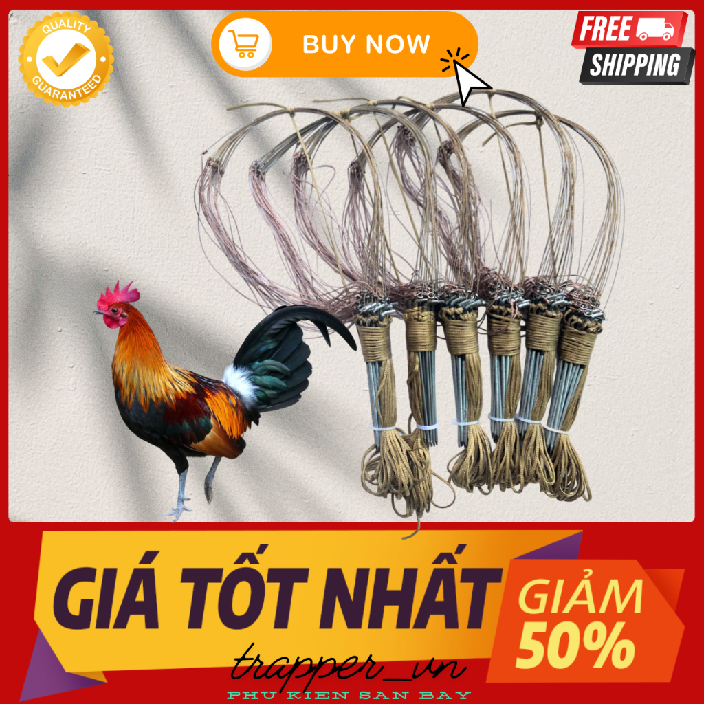 Wild chicken trap with steel legs, 4-way cable, stainless steel cast ...