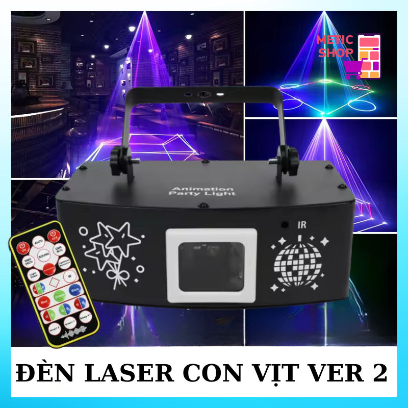 Verson 2 DMX 512 Duck Laser Light with More Than 500 Effects for Stages ...