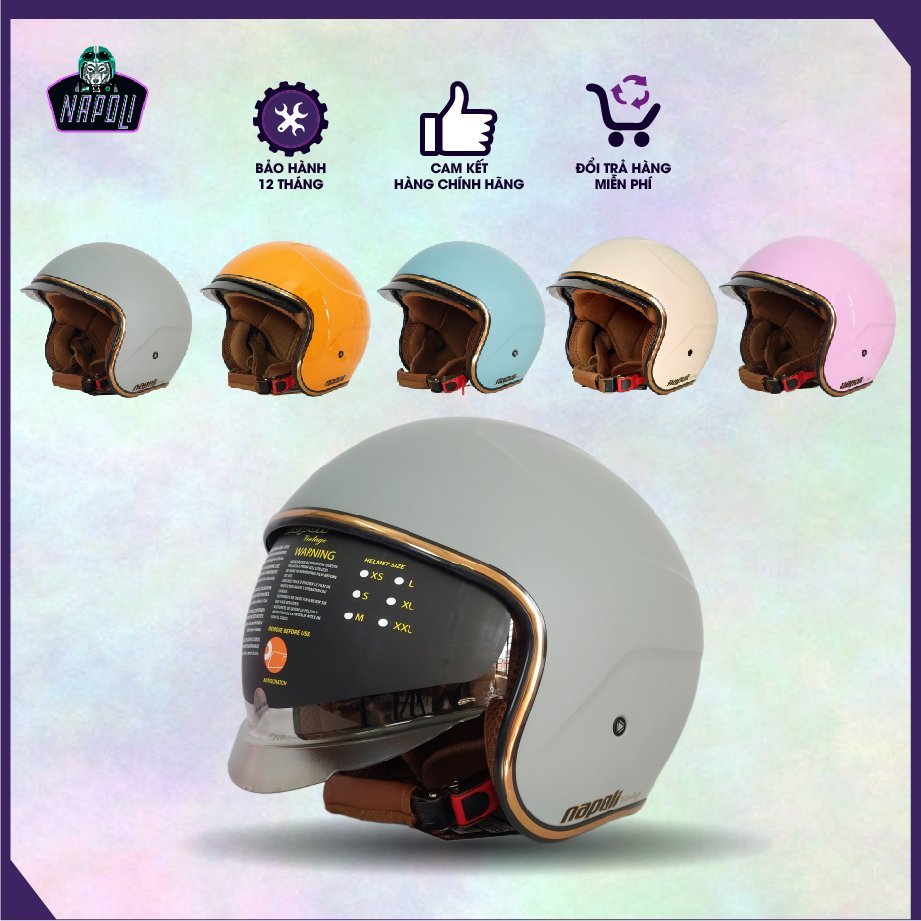 High quality NAPOLI 3/4 head concealed goggles helmet for all sizes and ...