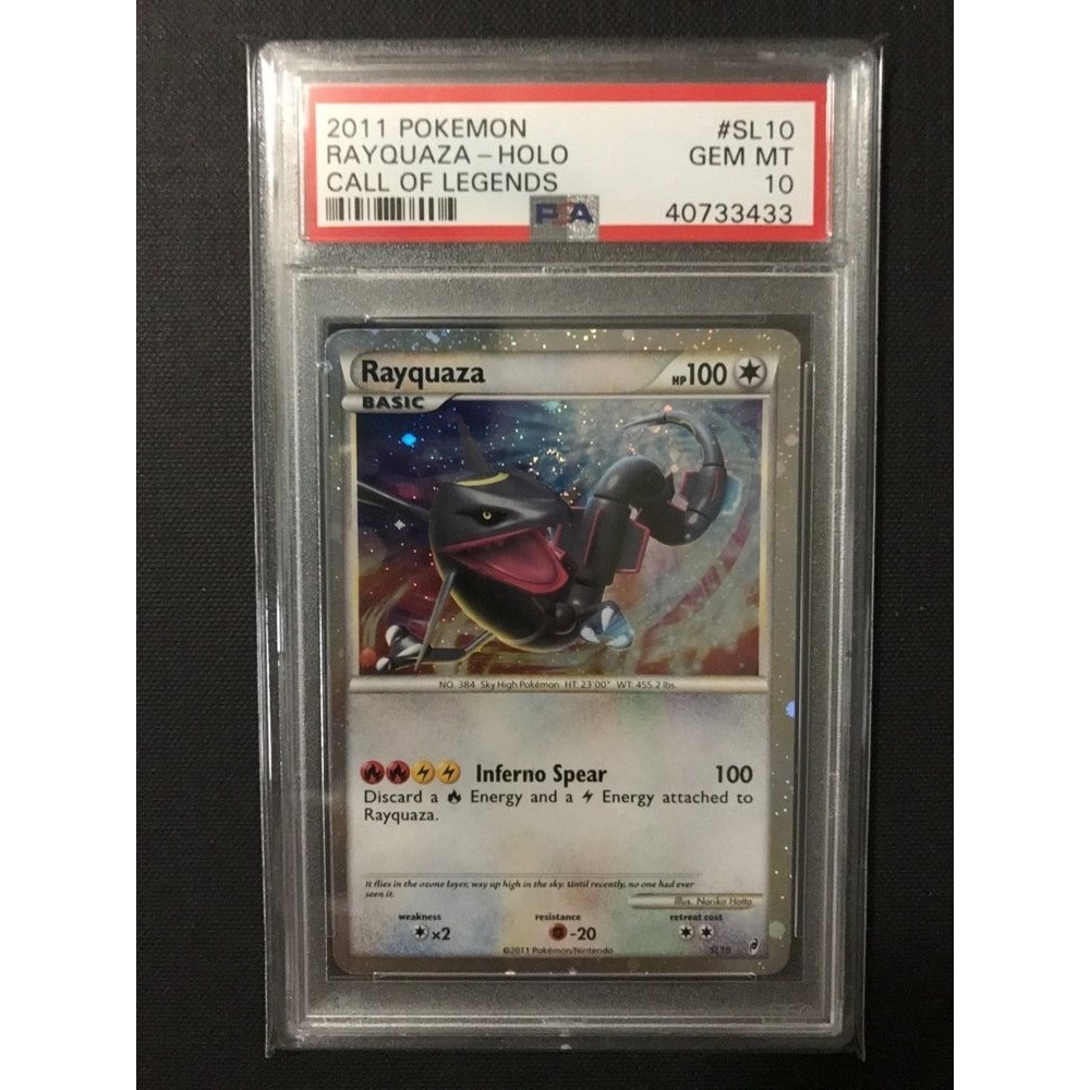 Ls Rayquaza SL10 Ultra Rare Call of Legends PSA Card 10Gm MT Pokemon ...