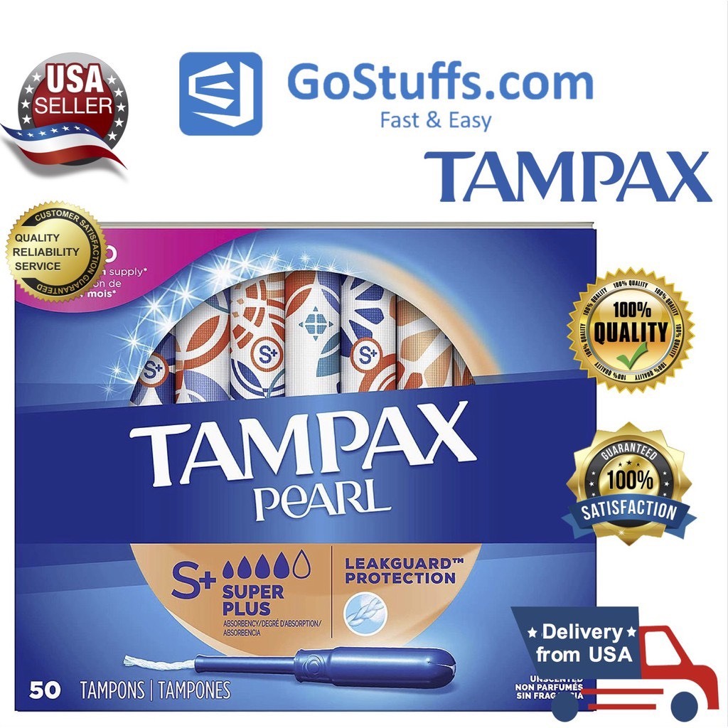 Tampax Pearl Super Plus Super absorbent Tampon tube, box of 50 pieces ...