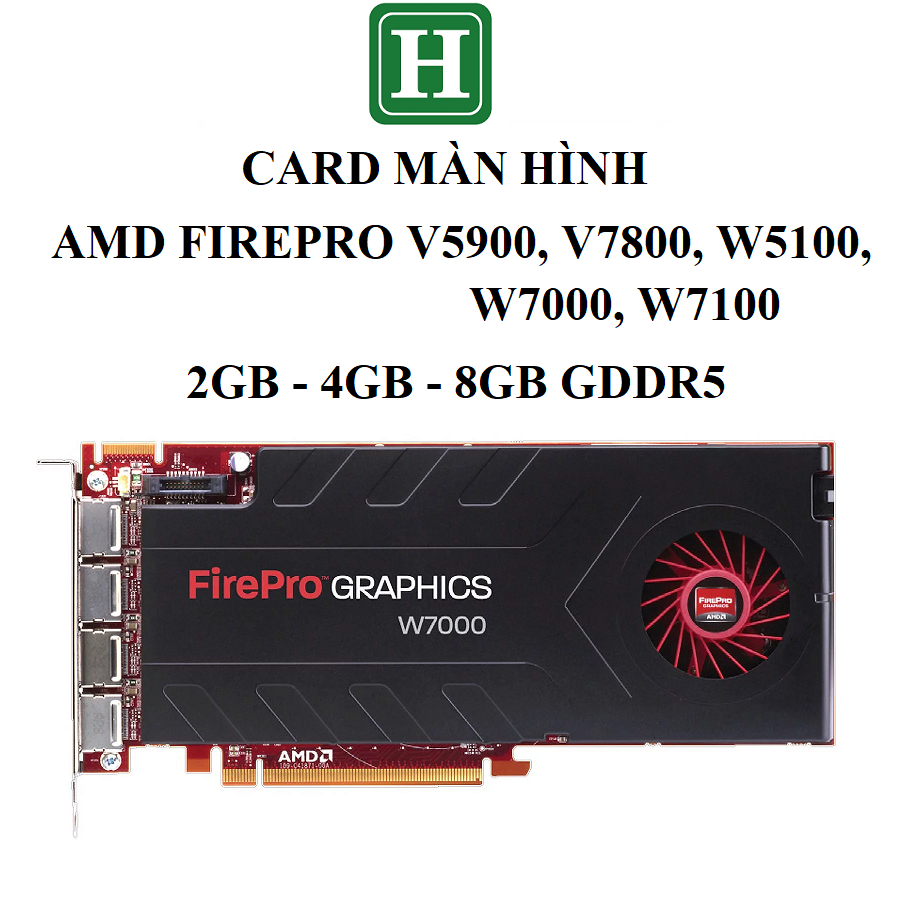 ADM FIREPRO V5900, W5100, W7000, W7100 Video Card - AMD Radeon, 2Gb 4Gb 8GB DDR5 | Shopee Malaysia
