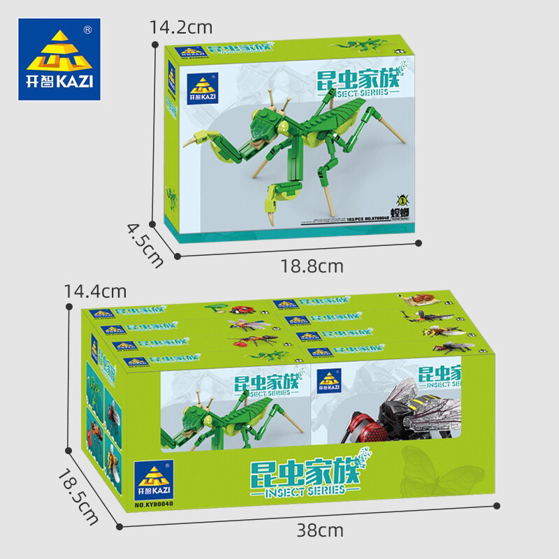 Super cute insect model assembly toy set, animal model assembly set for ...